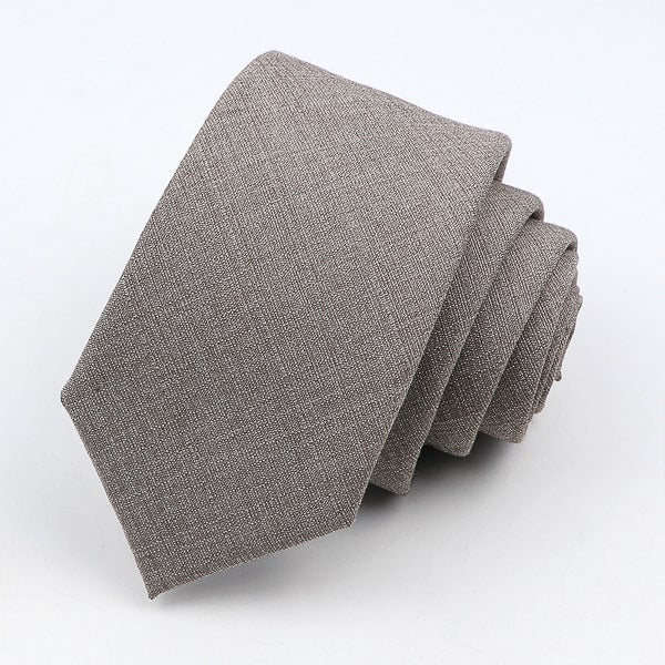 Solid Taupe Skinny Tie | Classy Men Collection