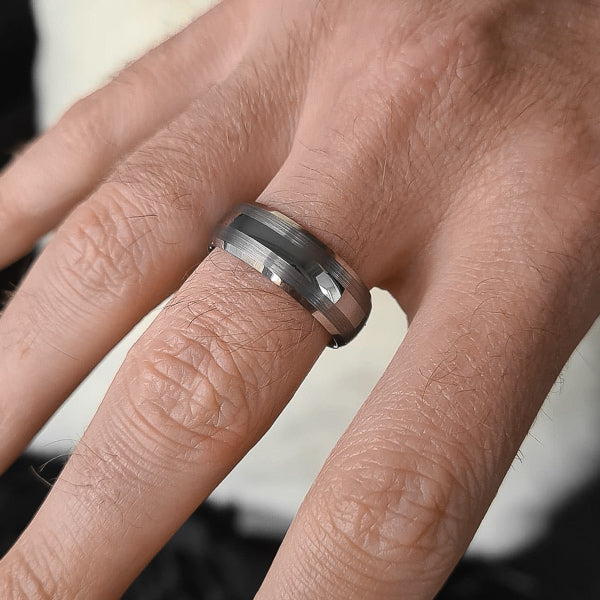 Brushed Silver Ring for Men | Classy Men Collection