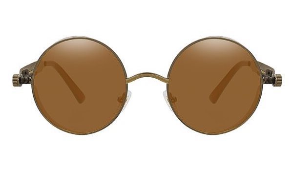 Round Brown Vintage Sunglasses For Men | Classy Men Collection