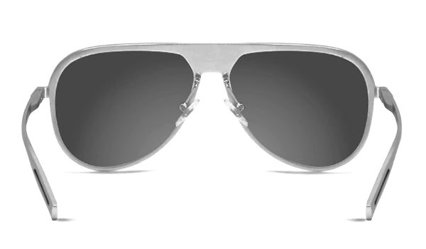 Polarized Luxury Aviators With Black Lenses & Silver Frames | CMC ...