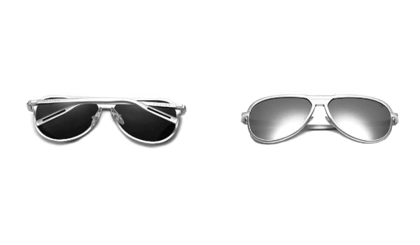 Polarized Luxury Aviators With Black Lenses & Silver Frames | CMC ...