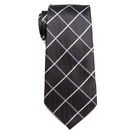 Classic Black Simple Checkered Necktie | Classy Men Collection