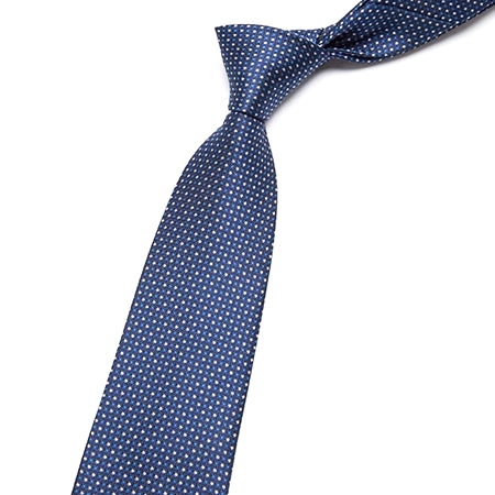Classic Blue Necktie With Mini Dots | Classy Men Collection