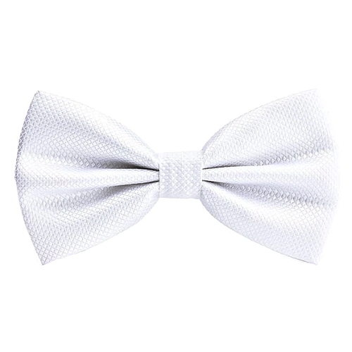 White Deluxe Pre-Tied Bow Tie | Classy Men Collection