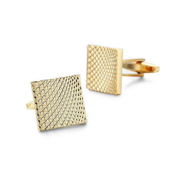 Gold Square Cufflinks | Affordable Suit Accessories by CMC | Classy Men ...